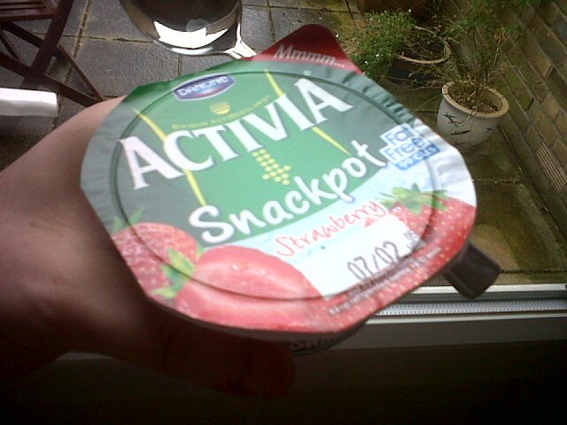 strawberry Activia snack pot - Eating Ideas