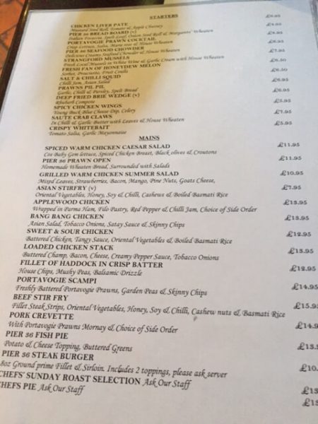 A review of Pier 36 in Donaghadee- lunch by the sea!