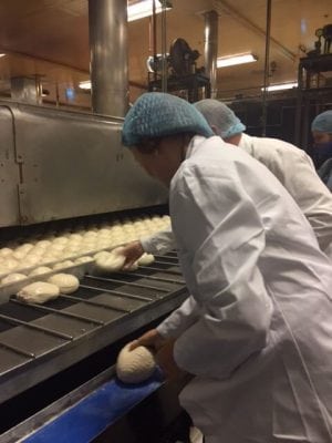 Learning about how Irwins Bakery make their Nutty Krust loaves