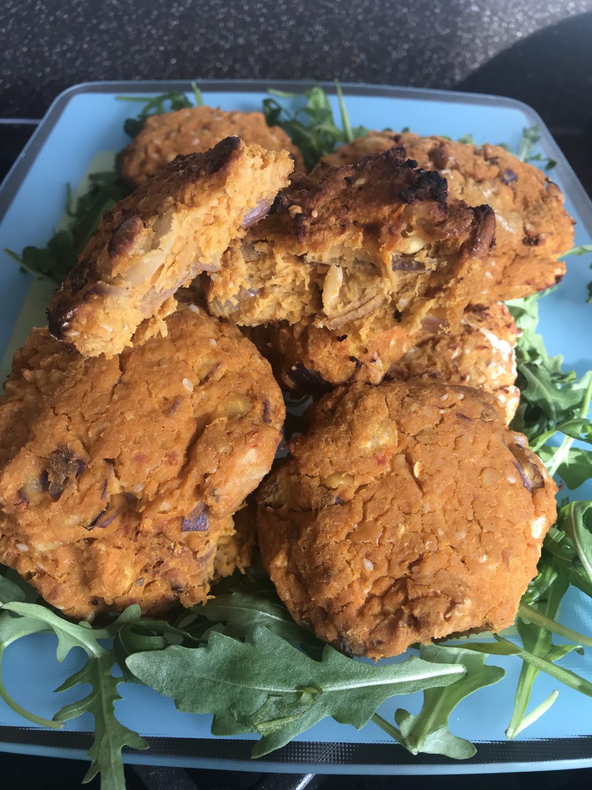 a recipe for healthy spicy chickpea and butterbean patties