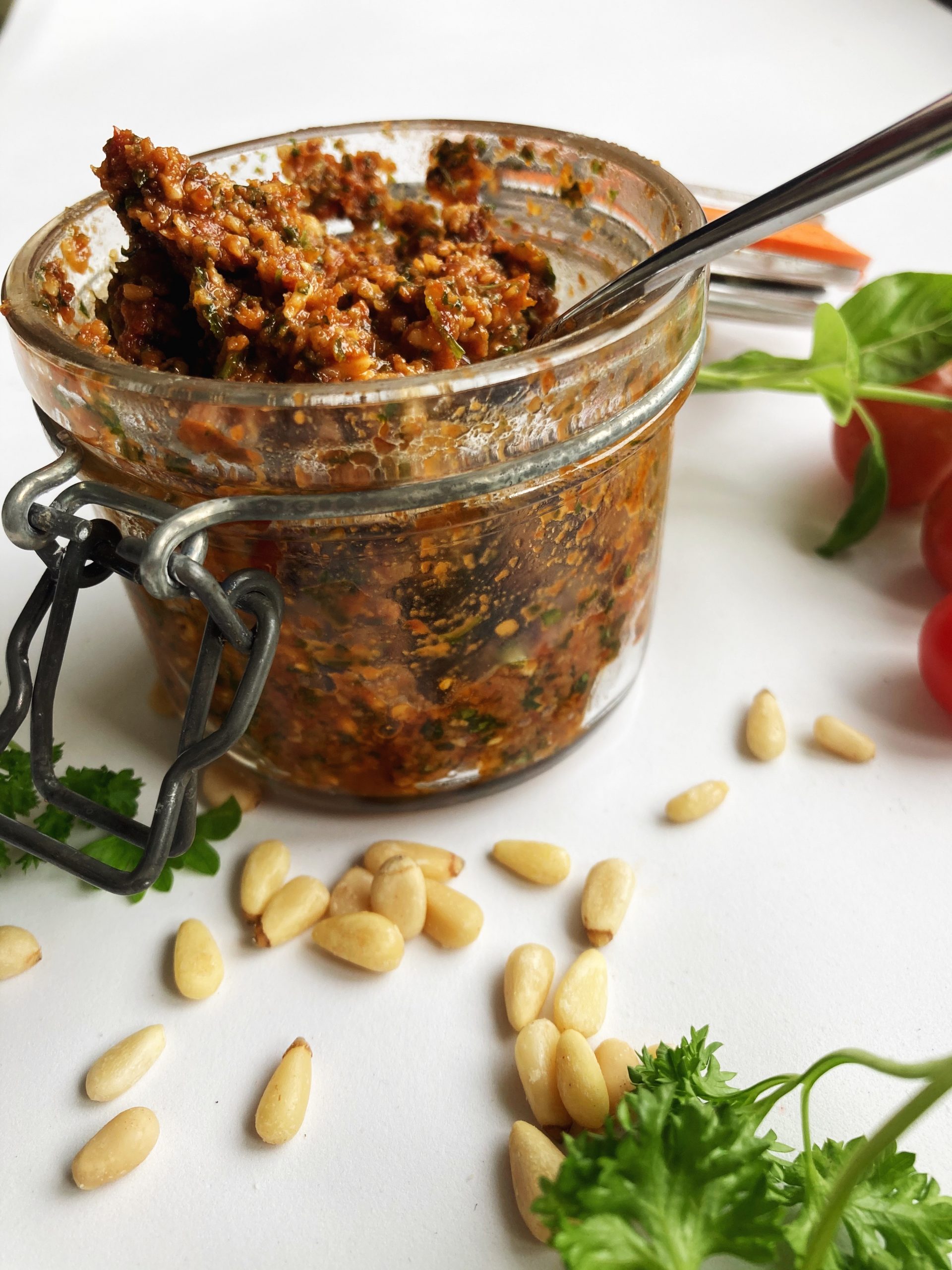 Recipe for Red Pesto - Eating Ideas A recipe for red pesto